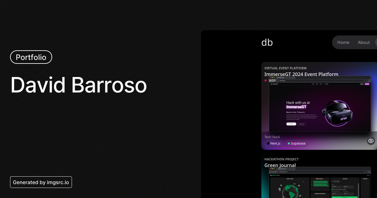 David Barroso - Portfolio